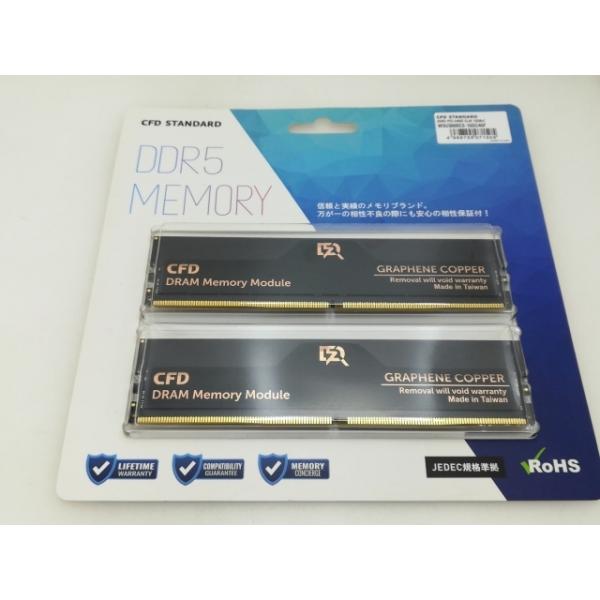 ■分類：メモリー■ランク：中古■メーカー：DDR5■製造番号：1901■備考：CFD■保証期間：１週間■注意事項：お客様のモニター発色の具合によって、実際の商品と色合いが異なる場合があります。