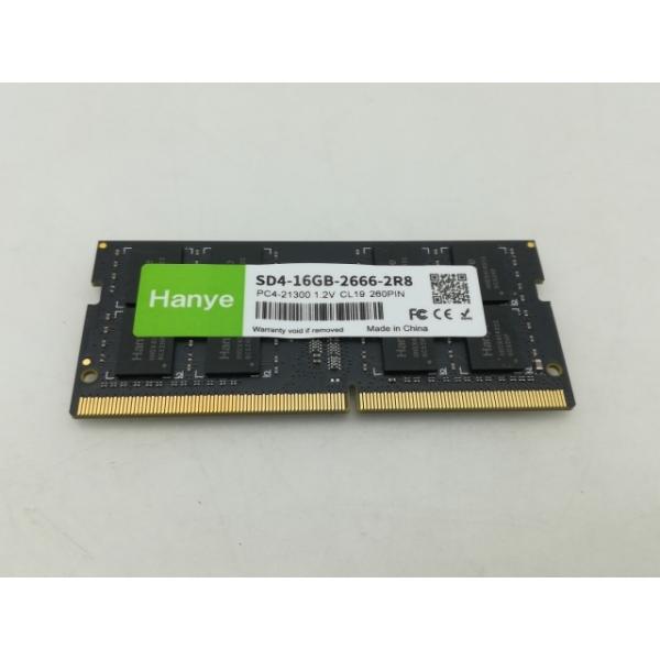 ■分類：メモリー■ランク：中古■メーカー：260PIN■製造番号：Hanye■備考：Hanye■保証期間：１週間■注意事項：お客様のモニター発色の具合によって、実際の商品と色合いが異なる場合があります。