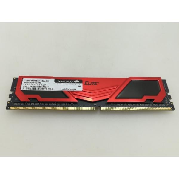 ■分類：メモリー■ランク：中古■メーカー：DDR4■製造番号：0361■備考：メーカー：Team 型番：TPRD48G3200HC22BK 付属品：本体のみ■保証期間：１週間■注意事項：お客様のモニター発色の具合によって、実際の商品と色合い...