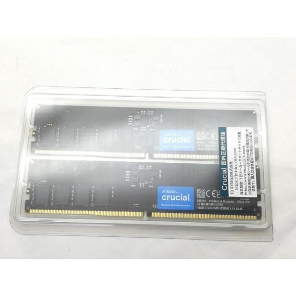 ■分類：メモリー■ランク：中古■メーカー：DDR5■製造番号：EBC0710B/EBC0710F■備考：Crucial 付属品：ブリスターパック■保証期間：１週間■注意事項：お客様のモニター発色の具合によって、実際の商品と色合いが異なる場合...