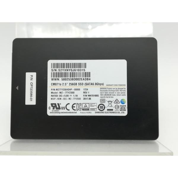 ■分類：SSD■ランク：中古■メーカー：各社2.5SSD■製造番号：S2YXNY0J610315■備考：Samsung MZ7TY256HDHP-00000付属品：本体のみ■保証期間：１週間■注意事項：お客様のモニター発色の具合によって、実...