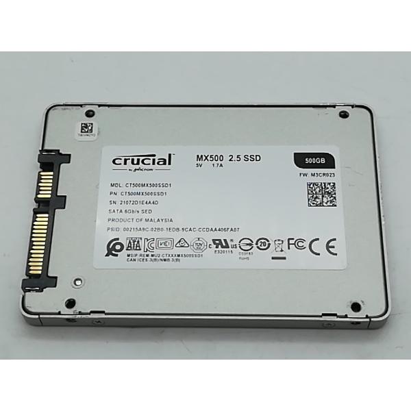 ■分類：SSD■ランク：中古■メーカー：Crucial■製造番号：21072D1E4A4D■備考：付属品：本体のみ■保証期間：１週間■注意事項：お客様のモニター発色の具合によって、実際の商品と色合いが異なる場合があります。