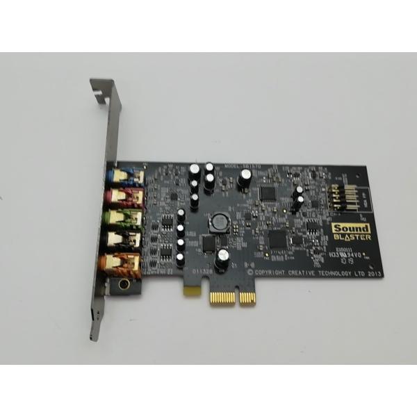 ■分類：サウンドカード■ランク：中古■メーカー：Creative■製造番号：YDSB1570922000900L■備考：状態：内部金属部品表面軽度汚れ・白サビ、基盤埃汚れ 付属品：箱、印刷物、サポートディスク、ロープロファイルブラケット■保...