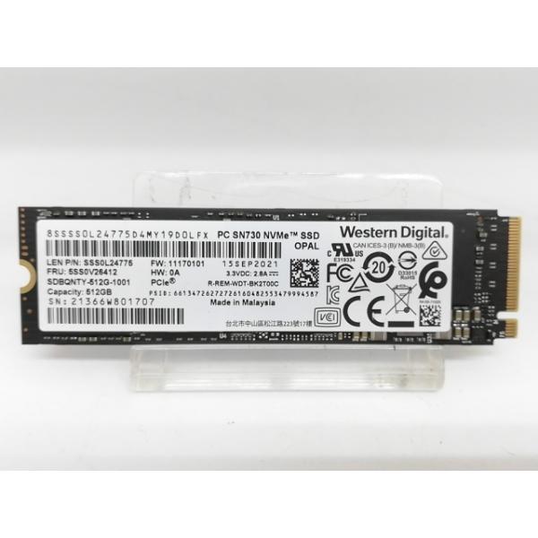 ■分類：SSD■ランク：中古■メーカー：各社■製造番号：21366W801707■備考：W.D. SN730 SDBQNTY-512G-1001付属品：本体のみ■保証期間：１週間■注意事項：お客様のモニター発色の具合によって、実際の商品と色...