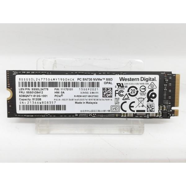 ■分類：SSD■ランク：中古■メーカー：各社■製造番号：21366W808357■備考：W.D. SN730 SDBQNTY-512G-1001付属品：本体のみ■保証期間：１週間■注意事項：お客様のモニター発色の具合によって、実際の商品と色...