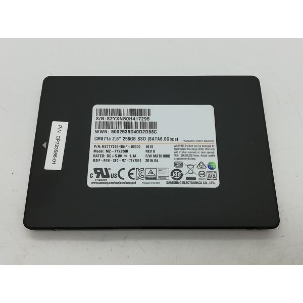 ■分類：SSD■ランク：中古■メーカー：各社2.5SSD■製造番号：S2YXNB0H417295■備考：SAMSUNG CM871a MZ7TY256HDHP-00000 付属品：本体のみ■保証期間：１週間■注意事項：お客様のモニター発色の...