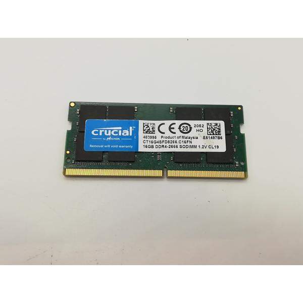 ■分類：メモリー■ランク：中古■メーカー：260PIN■製造番号：M 97B6■備考：Micron/crucial両面計16枚付属品：本体のみ■保証期間：１週間■注意事項：お客様のモニター発色の具合によって、実際の商品と色合いが異なる場合が...