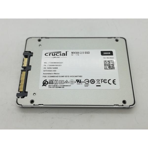 ■分類：SSD■ランク：中古■メーカー：Crucial■製造番号：1929E21408B8■備考：付属品：本体のみ■保証期間：１週間■注意事項：お客様のモニター発色の具合によって、実際の商品と色合いが異なる場合があります。