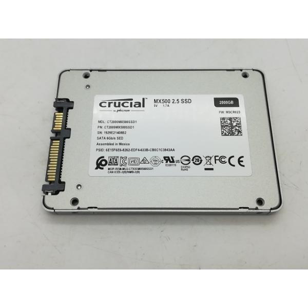 ■分類：SSD■ランク：中古■メーカー：Crucial■製造番号：1929E21408B2■備考：付属品：本体のみ■保証期間：１週間■注意事項：お客様のモニター発色の具合によって、実際の商品と色合いが異なる場合があります。
