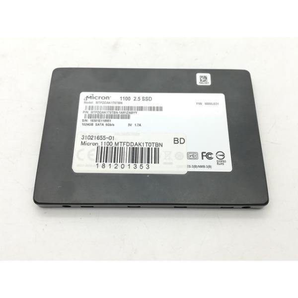 ■分類：SSD■ランク：中古■メーカー：Micron■製造番号：18301E118951■備考：付属品：本体のみ■保証期間：１週間■注意事項：お客様のモニター発色の具合によって、実際の商品と色合いが異なる場合があります。