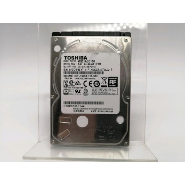 ■分類：2.5インチ 内蔵型SATA HDD■ランク：中古■メーカー：TOSHIBA■製造番号：97DDW6LYT71F■備考：付属品：本体のみ■保証期間：１週間■注意事項：お客様のモニター発色の具合によって、実際の商品と色合いが異なる場合...