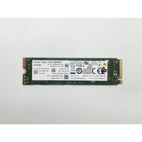 ■分類：SSD■ランク：中古■メーカー：Intel■製造番号：BTKA11441L4H512A■備考：付属品：箱、印刷物※箱と本体の製造番号が異なります。■保証期間：１週間■注意事項：お客様のモニター発色の具合によって、実際の商品と色合いが...