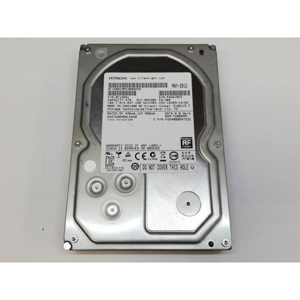 ■分類：3.5インチ 内蔵型SATA HDD■ランク：中古■メーカー：HITACHI■製造番号：PAG4J9ES■保証期間：１週間■注意事項：お客様のモニター発色の具合によって、実際の商品と色合いが異なる場合があります。