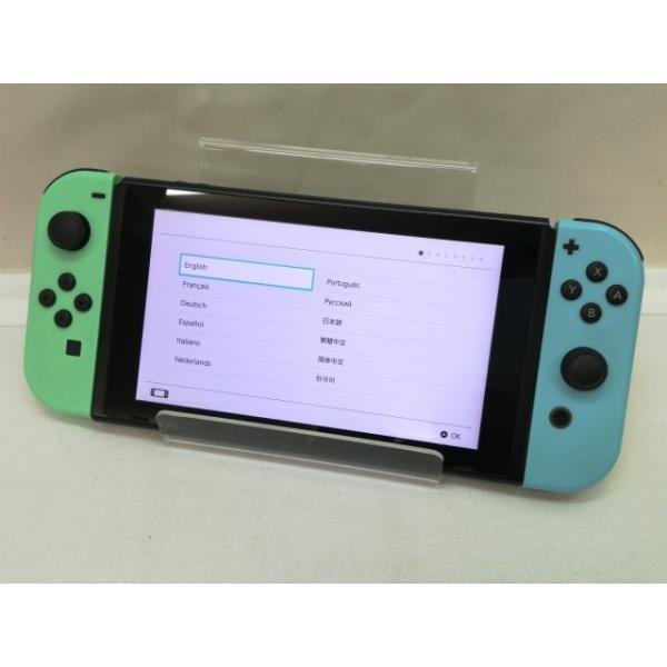 ■分類：据置ゲーム機■ランク：ランクC■メーカー：Nintendo■製造番号：XKJ10031174823■備考：無償、特典初回特典は保証対象外です状態：全体光沢・キズ、ジョイコンに打痕・キズあり※スタンド破損付属品：ドック、グリップ、スト...