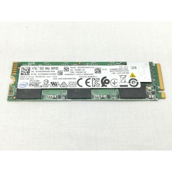 ■分類：SSD■ランク：中古■メーカー：Intel■製造番号：BTNR02950NS31P0B■備考：付属品：本体のみ■保証期間：１週間■注意事項：お客様のモニター発色の具合によって、実際の商品と色合いが異なる場合があります。