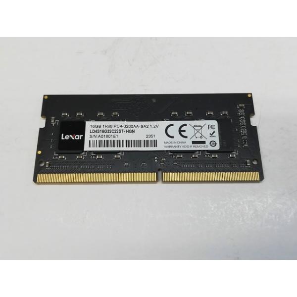 ■分類：メモリー■ランク：中古■メーカー：260PIN■製造番号：2351■備考：Lexar■保証期間：１週間■注意事項：お客様のモニター発色の具合によって、実際の商品と色合いが異なる場合があります。