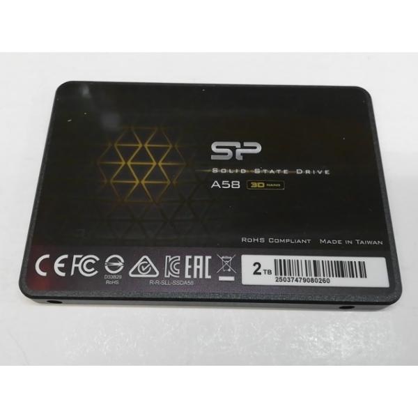 ■分類：SSD■ランク：中古■メーカー：各社2.5SSD■製造番号：25037479080260■備考：メーカー：SP型番：A58■保証期間：１週間■注意事項：お客様のモニター発色の具合によって、実際の商品と色合いが異なる場合があります。
