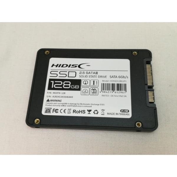 ■分類：SSD■ランク：中古■メーカー：各社2.5SSD■製造番号：A282413A56464A9■備考：型番：HDSSD128GJP3■保証期間：１週間■注意事項：お客様のモニター発色の具合によって、実際の商品と色合いが異なる場合があります。