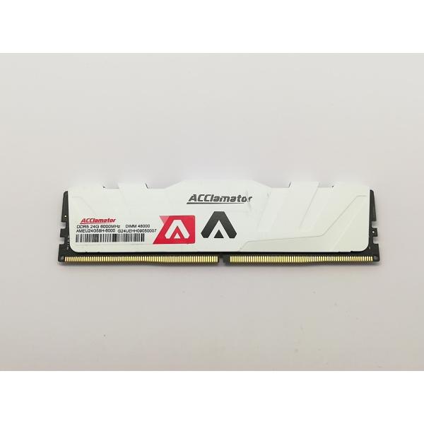 ■分類：メモリー■ランク：中古■メーカー：DDR5■製造番号：0007■備考：Acclamator/AMEU24G58H-6000 付属品：本体のみ■保証期間：１週間■注意事項：お客様のモニター発色の具合によって、実際の商品と色合いが異なる...