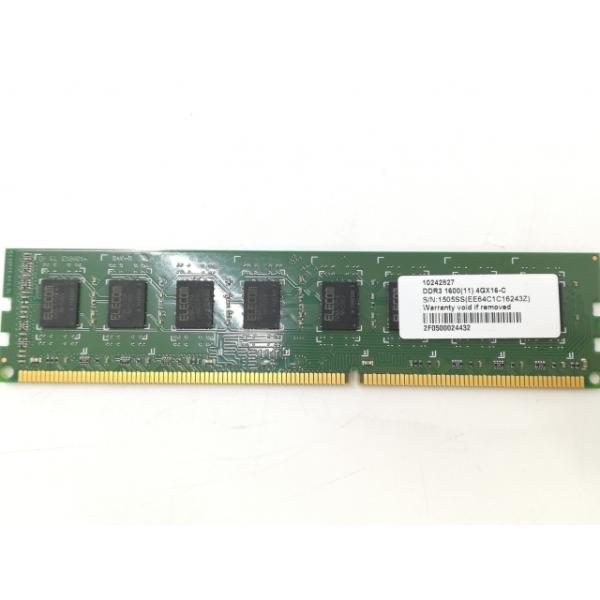 ■分類：メモリー■ランク：中古■メーカー：DDR3■備考：ELECOM/両面実装付属品：本体のみ■保証期間：１週間■注意事項：お客様のモニター発色の具合によって、実際の商品と色合いが異なる場合があります。