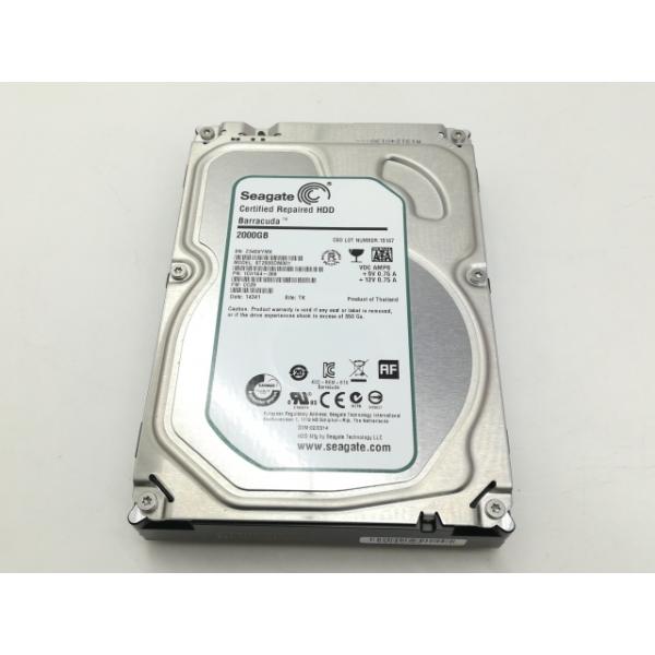 ■分類：3.5インチ 内蔵型SATA HDD■ランク：中古■メーカー：Seagate■製造番号：Z340XYMX■備考：起動時間：2207 起動回数；206 付属品：本体のみ■保証期間：１週間■注意事項：お客様のモニター発色の具合によって、...
