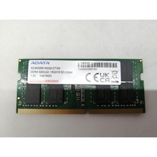 ■分類：メモリー■ランク：中古■メーカー：260PIN■備考：ADATA/両面実装付属品：本体のみ■保証期間：１週間■注意事項：お客様のモニター発色の具合によって、実際の商品と色合いが異なる場合があります。