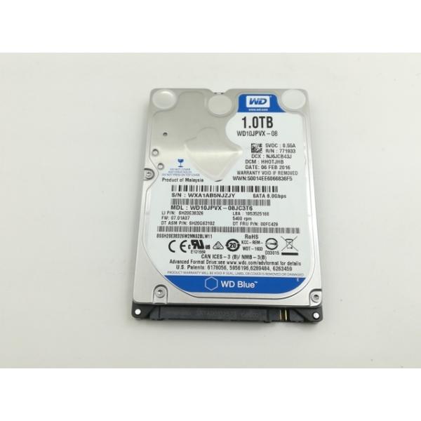 ■分類：2.5インチ 内蔵型SATA HDD■ランク：中古■メーカー：W.D.■製造番号：WXA1AB5NJZJY■備考：WD10JPVX-08JC3T6■保証期間：１週間■注意事項：お客様のモニター発色の具合によって、実際の商品と色合いが...
