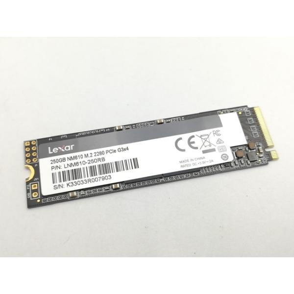 ■分類：SSD■ランク：中古■メーカー：Lexar■製造番号：7903■備考：付属品：本体のみ■保証期間：１週間■注意事項：お客様のモニター発色の具合によって、実際の商品と色合いが異なる場合があります。