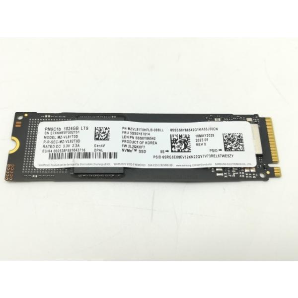 ■分類：SSD■ランク：中古■メーカー：各社■製造番号：S7XKNE0Y502151■備考：総書き込み量：約5TB メーカー：Samsung 型番：MZVL81T0HFLB-00BLL 付属品：本体のみ■保証期間：１週間■注意事項：お客様の...