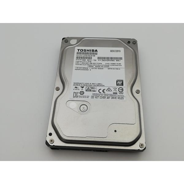 ■分類：3.5インチ 内蔵型SATA HDD■ランク：中古■メーカー：TOSHIBA■製造番号：Z92HZRVMSWK7■備考：付属品：本体のみ■保証期間：１週間■注意事項：お客様のモニター発色の具合によって、実際の商品と色合いが異なる場合...