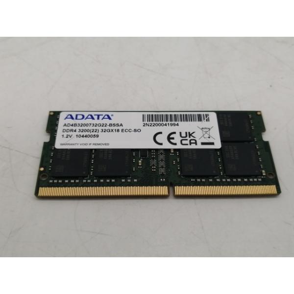 ■分類：メモリー■ランク：中古■メーカー：DDR4■製造番号：2N2200041994■備考：※ノート用 メーカー：ADATA 付属品：本体のみ■保証期間：１週間■注意事項：お客様のモニター発色の具合によって、実際の商品と色合いが異なる場合...