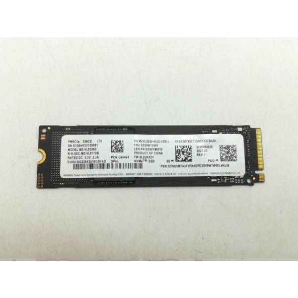 ■分類：SSD■ランク：中古■メーカー：各社■製造番号：S7G6NF2Y320981■備考：メーカー：Samsung 型番：MZ-VL8256B 付属品：本体のみ■保証期間：１週間■注意事項：お客様のモニター発色の具合によって、実際の商品と...