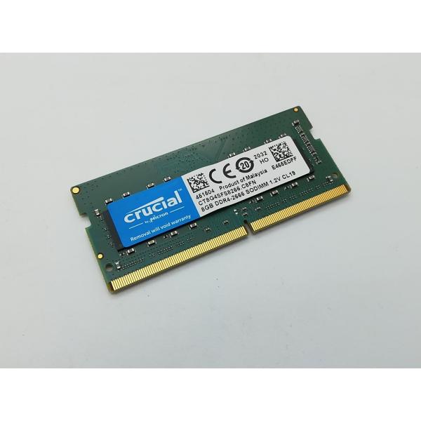 ■分類：メモリー■ランク：中古■メーカー：260PIN■製造番号：ECEC/EDFF■備考：メーカー：Crucial型番：CT8G4SFS8266.C8FN付属品：本体のみ■保証期間：１週間■注意事項：お客様のモニター発色の具合によって、実...