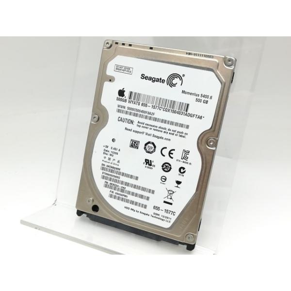 ■分類：2.5インチ 内蔵型SATA HDD■ランク：中古■メーカー：Seagate■製造番号：5VENB5WM■備考：Mac抜き取り品付属品：本体のみ■保証期間：１週間■注意事項：お客様のモニター発色の具合によって、実際の商品と色合いが異...