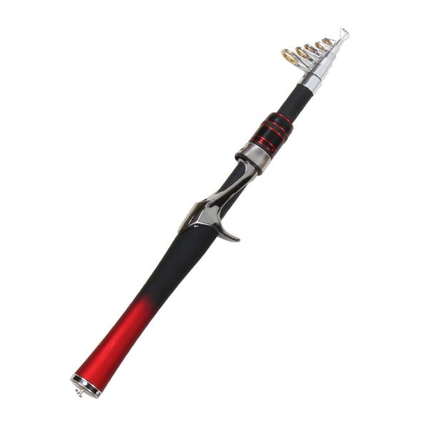 ・展開サイズ：1.4m・収納サイズ：35cm・重量：約130g・カラー：レッド・先径：1.4mm・元径：14.5mm・継数(本)：7・サブトーン：ハードチューン・素材：エポキシ樹脂・場所：川、湖、小川など。・伸縮式の釣り竿なので、コンパクト...