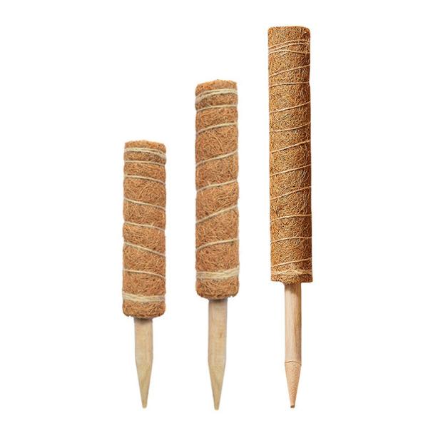 【サイズ】・30cm：約 長さ30*直径4.5cm・40cm：約 長さ40*直径4.5cm・50cm：約 長さ50*直径5cm・素材：ココナッツパーム・重量：85g/112g/158g・パッケージ内容：支柱30cm*1、支柱40cm*1、支...