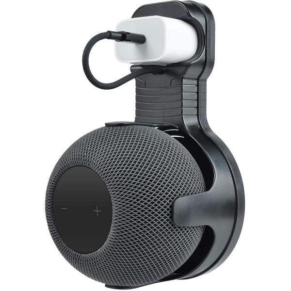 ・素材：プラスチック、ABS・サイズ：長さ約17.5*幅約9*厚さ約6.5cm・重量：約64g・カラー：ブラック/ホワイト・パッケージ内容：壁掛けホルダー*1、保護フィルム*1、取扱説明書・ユニークなデザイン：ウォールマウントホルダーは、h...