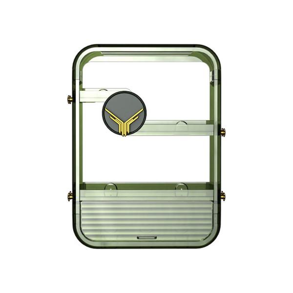 ・素材：ABS樹脂・サイズ：約縦53*横40*奥行12.4cm・重量：約1540g・カラー：グレー/グリーン・パッケージ内容：ラック本体*1、タオルホルダー*1、両面シート*6、キッチンペーパーカバー*1、レンチ*1、説明書*1【使用方法】...