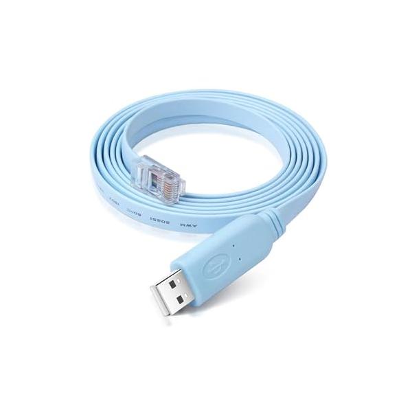 USB to RJ45このUSBコンソールケーブルを使用して、さまざまなスイッチおよびルーターとの端末接続を確立できます。 ラップトップおよびデスクトップコンピューターで完全かつ迅速に動作します。チップセット内蔵産業用グレードのチップを内蔵...
