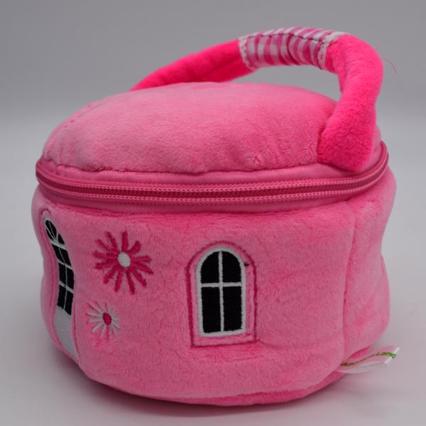 阿蘇ファームランドヴィレッジのドームの形をした手提げポーチです。色はピンク、ブルー、イエローがあります。【サイズ】 (D)160mm×(マチ)85mm