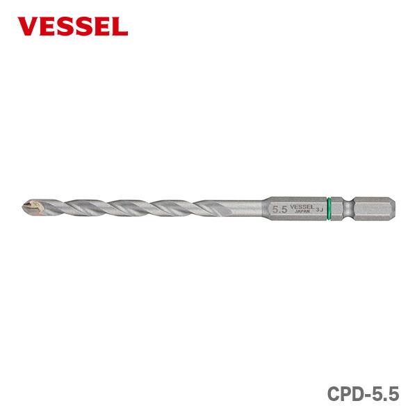 　 　〈ベッセル〉磁器タイル用ドリル　CPD-5.5 【オススメ】 　 VESSEL　磁器タイル用ドリル No.CPD-5.5(5.5×110) 　 　  　　 　 　 　《仕様》 　 　図表にて、『品名・品番・サイズ・JANコード』等より...