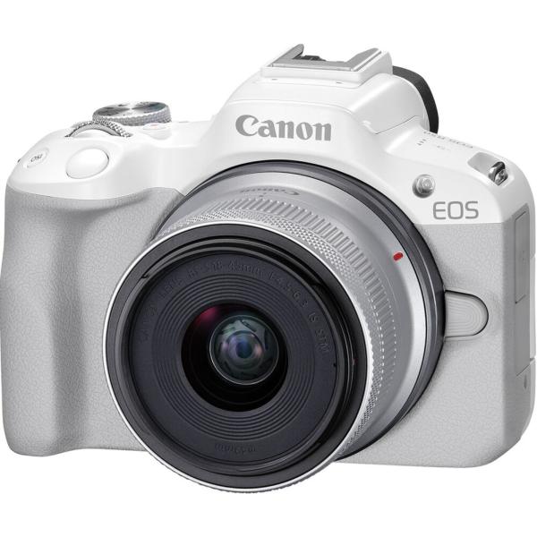 Canon キヤノン ミラーレス一眼カメラ EOS R50 RF-S18-45 IS STM レンズキット ホワイト 新品 最短翌日配達 全国送料無料 人気 売れ筋 おすすめ 一年保証   商品コード：5812C011カメラ初心者でも簡単・...