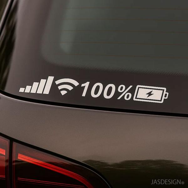 Wifi、アンテナ、充電のアイコンがリアルでおもしろいステッカー。なかなか見かけないデザインで程よく目立ちます。防水加工がされているので雨にも強く耐久性に優れたステッカーです。車やバイク、ヘルメット、窓、ドアなど、平らなところならどこでもご...