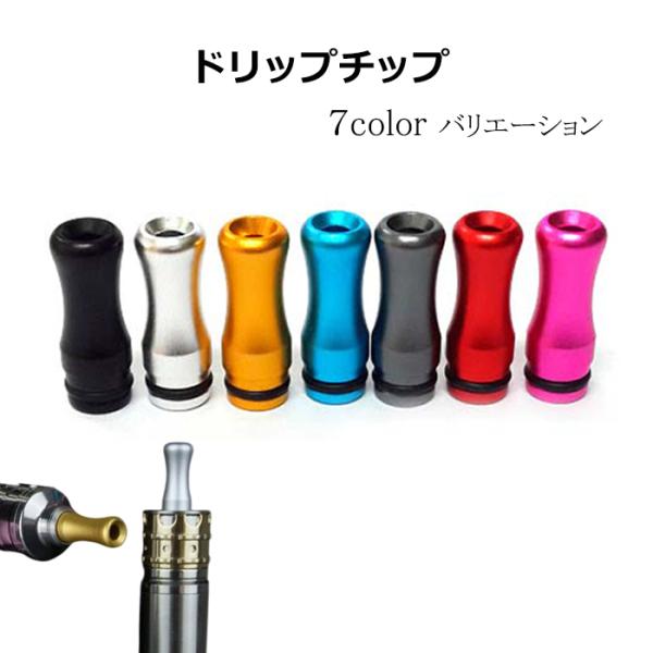●商品名：ドリップチップ　電子タバコアトマイザー用のマウスピース ベイプ DripTip●商品詳細長さ：約2.5cm幅　：約0.8ｃｍカラー：全7色（画像にある番号をご確認ください）　　　　(1)ブラック(2)シルバー(3)ゴールド(4)ブ...