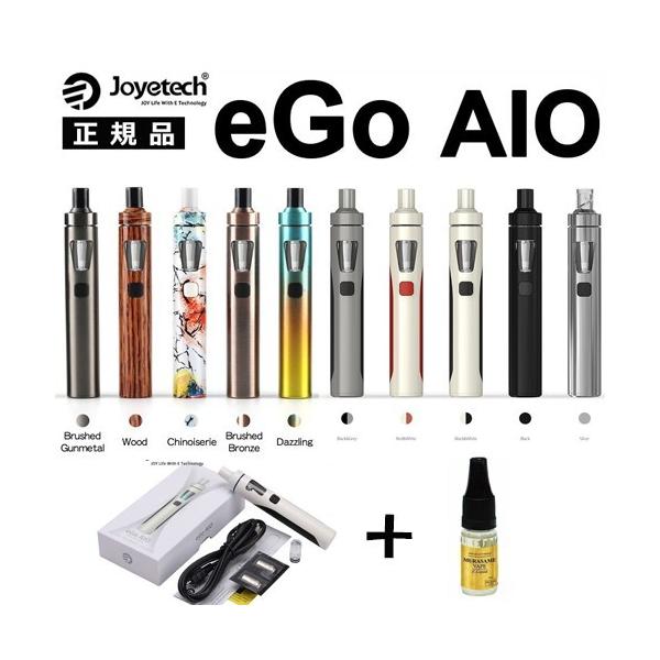 ●【内容】1x eGo AIOバッテリー1xBF SS316-0.6ohm×21xeGo AIO ドリップチップ1xUSB ケーブル1x取扱説明書（英語）1xオリジナル日本語説明書付1x安心の検査済 村雨リキッド10ml 1本付（リキッドの...