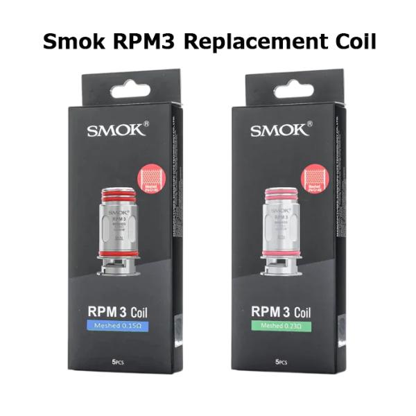 SMOK RPM3 Replacement Coil 0.15Ω 0.23Ω スモック 交換用 コイル メッシュRPM Nord 電子タバコ VAPE爆煙と濃厚フレーバーを両立する、SMOK最新メッシュコイル。SMOK RPM3 コイルは、...