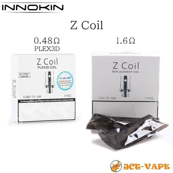 ●商品名：INNOKIN Z Coil ( イノキン ゼット コイル ) 5個入り・メーカー：INNOKIN （ イノキン ）社・芯材：オーガニックコットン・個数：5個入り・抵抗値：カートでお選びください　0.48 ohm（推奨ワット数：1...