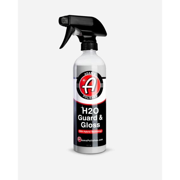 Adam’s H2O Guard &amp; Gloss | H2Oガード&amp;グロス内容量 : 16オンスH2O Guard &amp; Glossは創業当時からの売れ筋商品です。拭き上げ時にスプレーする事でドライングエイド(乾燥促進...