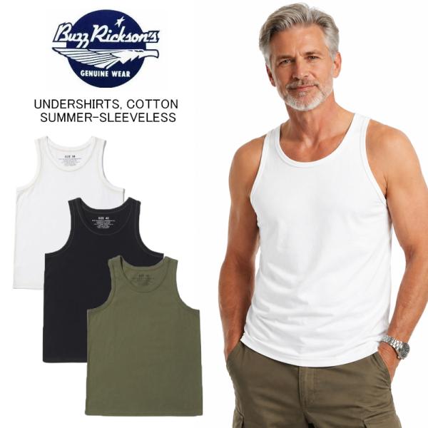 米陸軍が1940年代前半に採用したタンクトップ。正式名称は『Undershirts, Cotton Summer-Sleeveless』で、ラベルの代わりにインナーネックに名称とサイズがプリントされる。ムラが出るように糸を撚り、ハリとコシの...