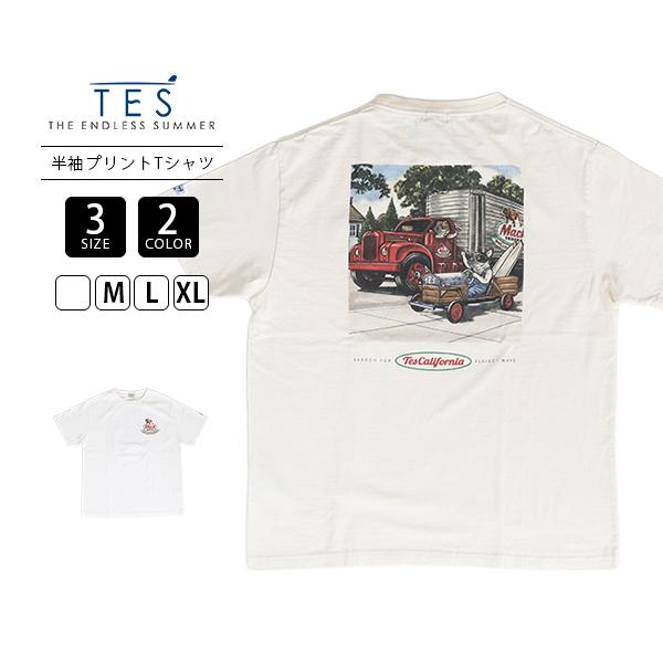 TESとMack Trucksのコラボならではの、存在感あるバックプリントTシャツ。背面にはクラシックなトラックとBUHIを描いたポスター風グラフィックを配し、アメリカンな空気感たっぷりの一着に仕上がっています。フロントはMack Truc...
